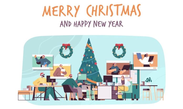 75+ Merry Christmas 2025 Wishes for Colleagues / Coworkers with Images